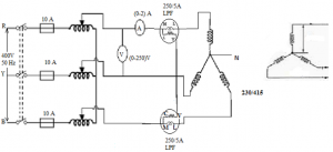 OC and SC Test on Three Phase Transformer - EEES.IN